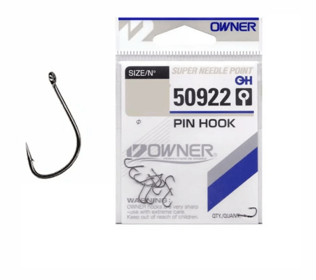 Купить крючок OWNER 50922-06 Pin Hook колечко черн.хром кован 8шт/уп
